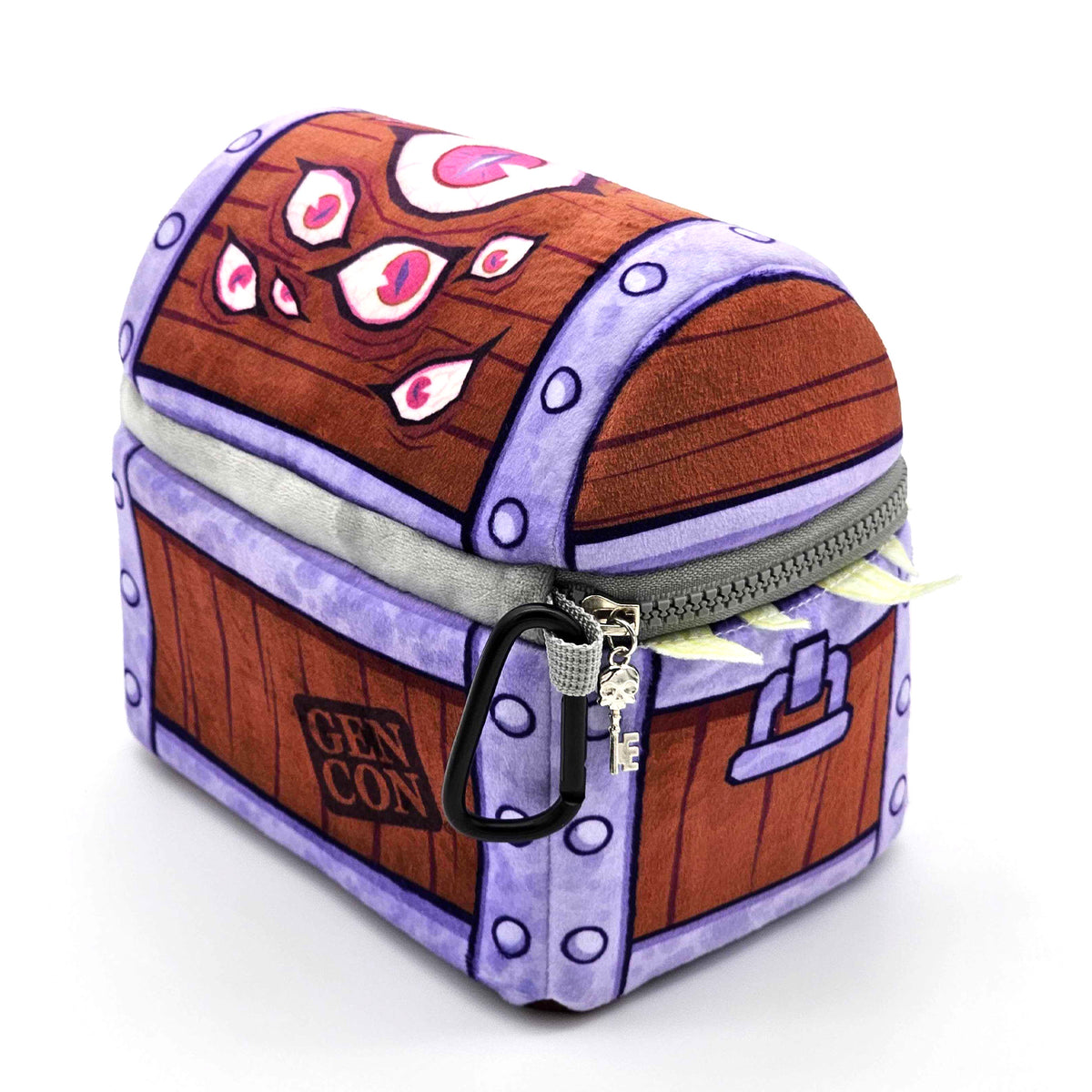 Gen Con Hungry, Hungry Mimic Chest Plush Dice Bag | Rollacrit