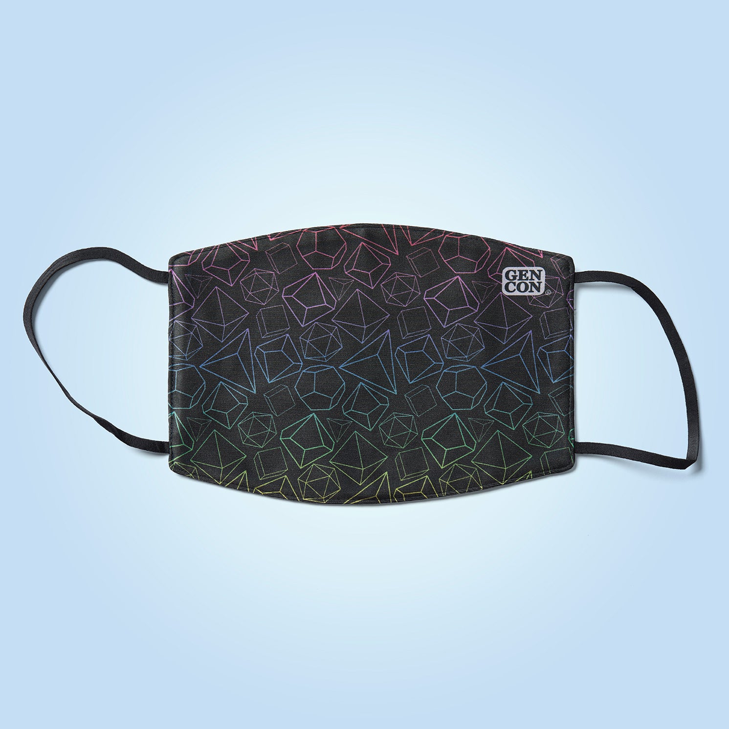 Gen Con Rainbow Dice Face Mask | Rollacrit