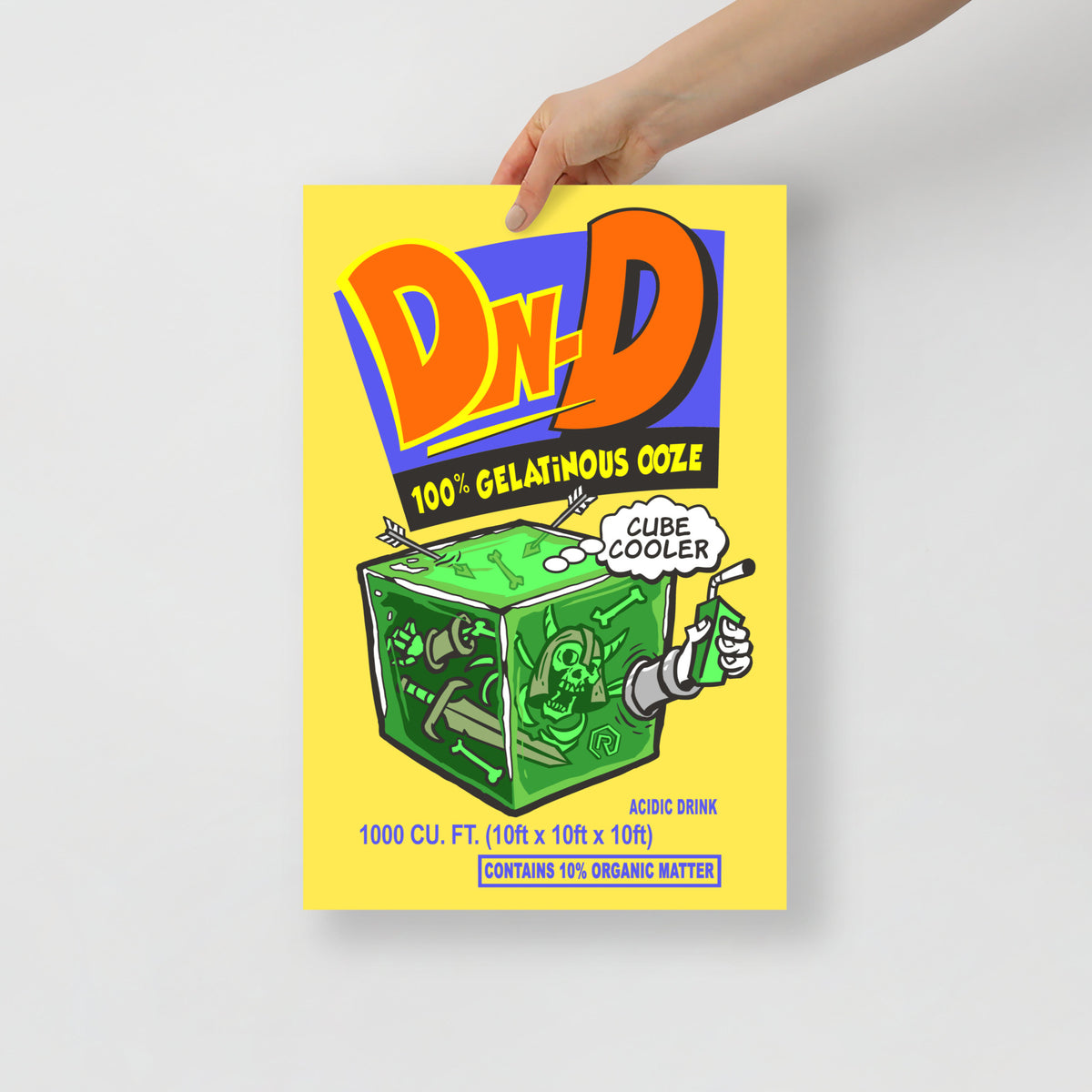 Gelatinous Cubic Cooler Poster | Rollacrit